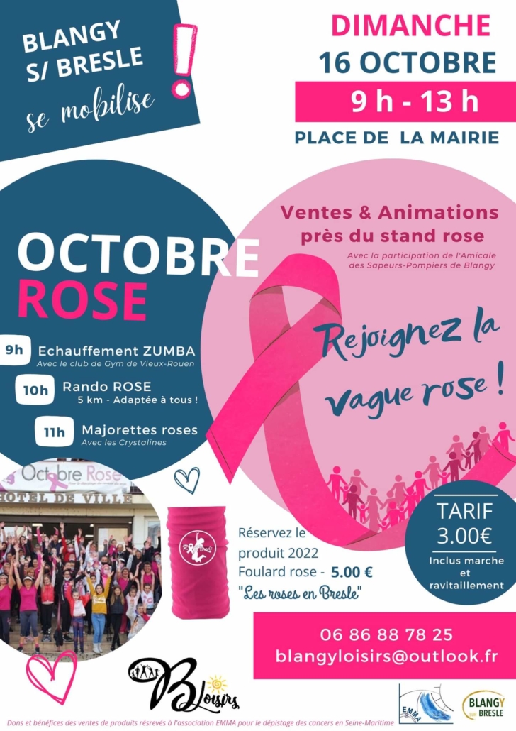 Affiche Octobre Rose 2022 - Blangy sur Bresle